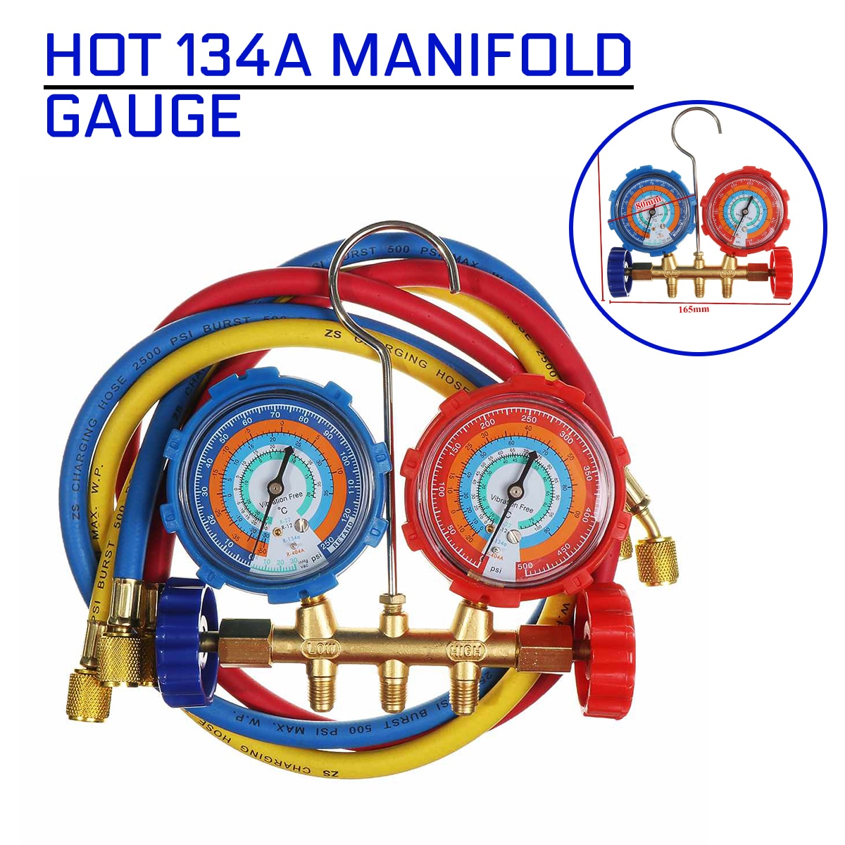 134a Manifold Gauge Air Conditioning Fluorine Refr... – Vicedeal