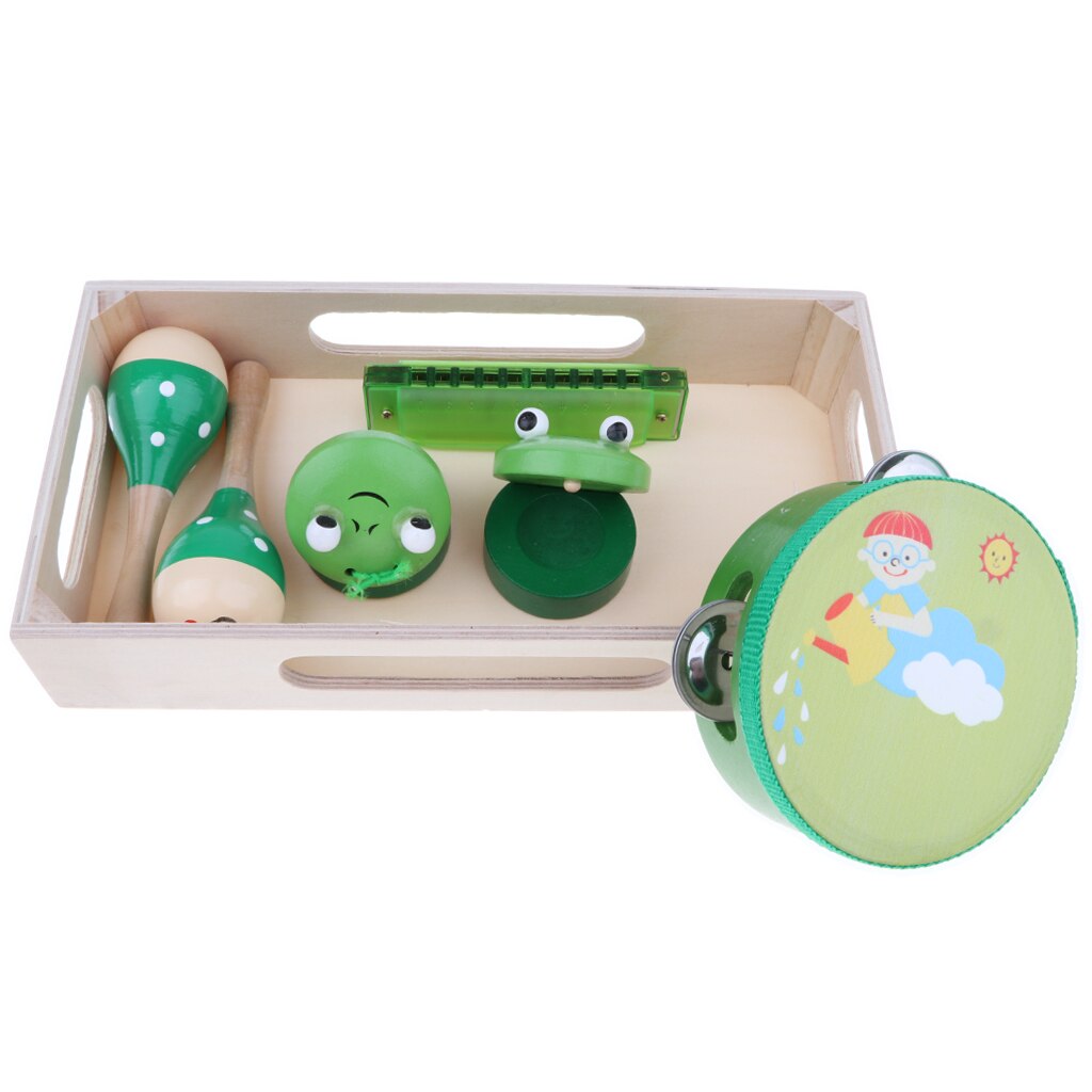 Pack of 4 Wooden Music Instrument Toy Kit for Kids... – Vicedeal
