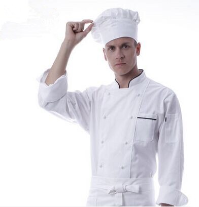 long sleeve chef uniforms autumn chef clothes whit... – Grandado