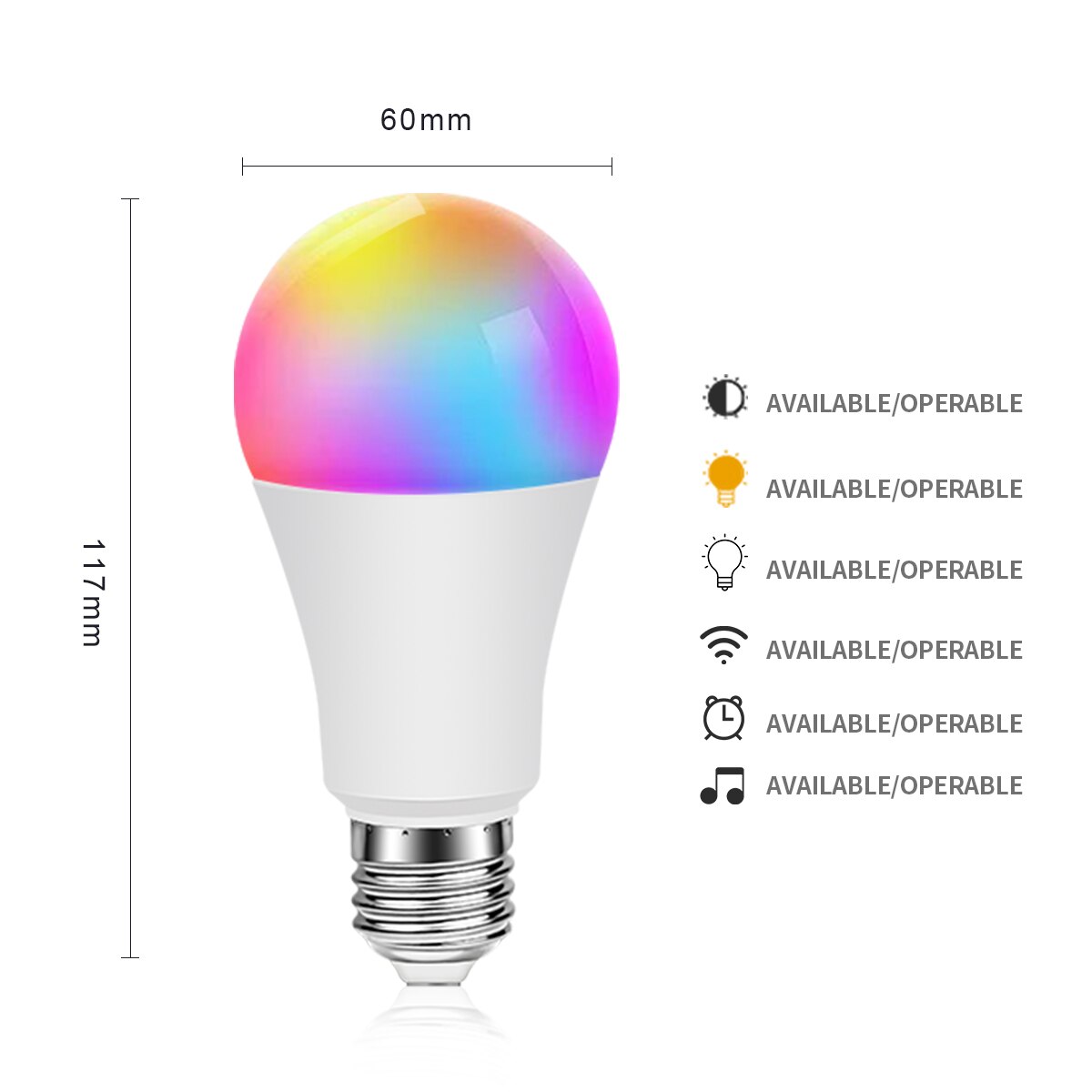 15W Smart House Wireless WIFI LED Light Bulb CCT R... – Grandado