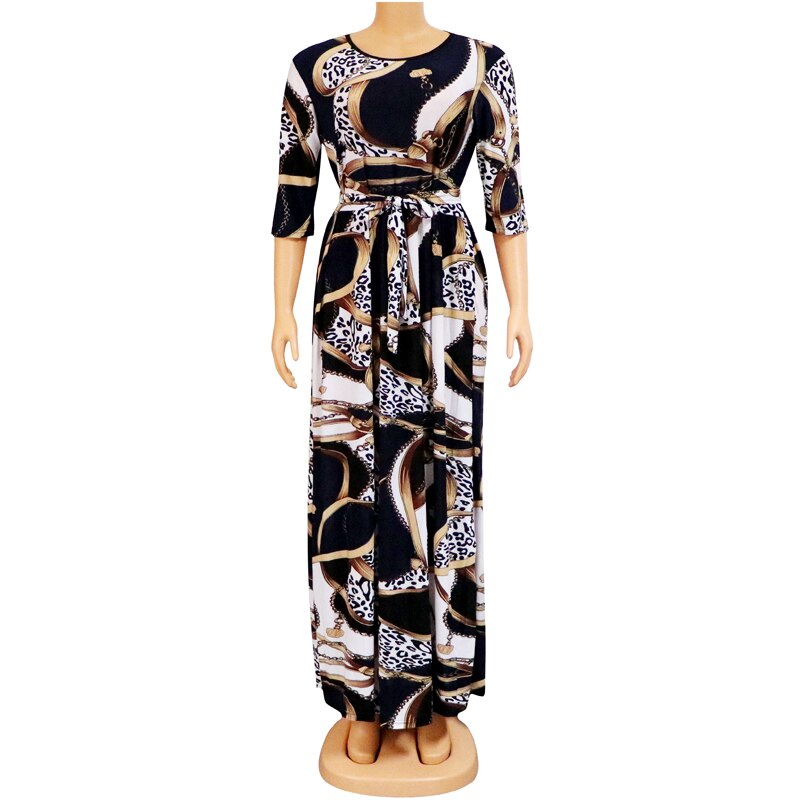 A line elastisk talje maxi kjole dame halværmede k... – Vicedeal