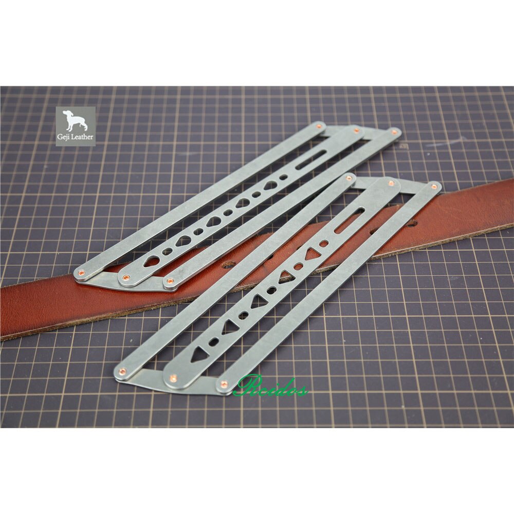 RCIDOS Geji Manual leather auxiliary ruler,belt po... – Grandado