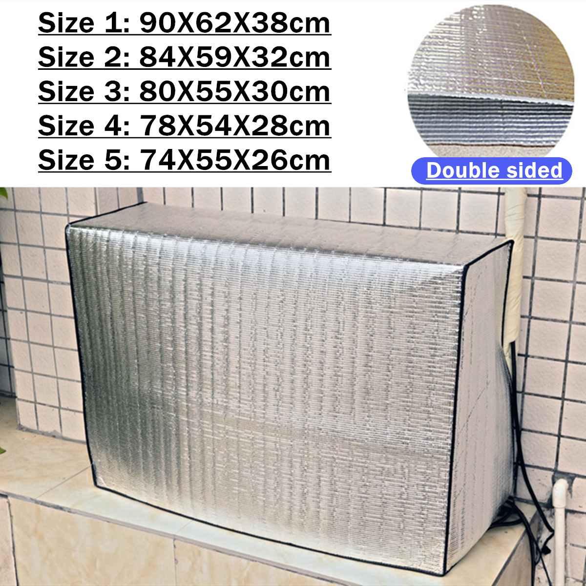 5 Sizes Air Conditioner Dust Cover Protector Doubl... – Grandado