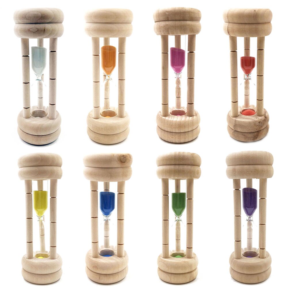 3 Minutes Wooden Frame Hourglass Timer Hourglass K... – Grandado