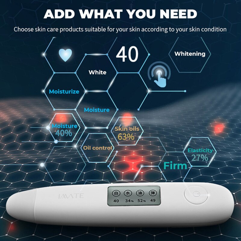 Intelligent Skin Analyzer Wireless Facial Water an... – Grandado