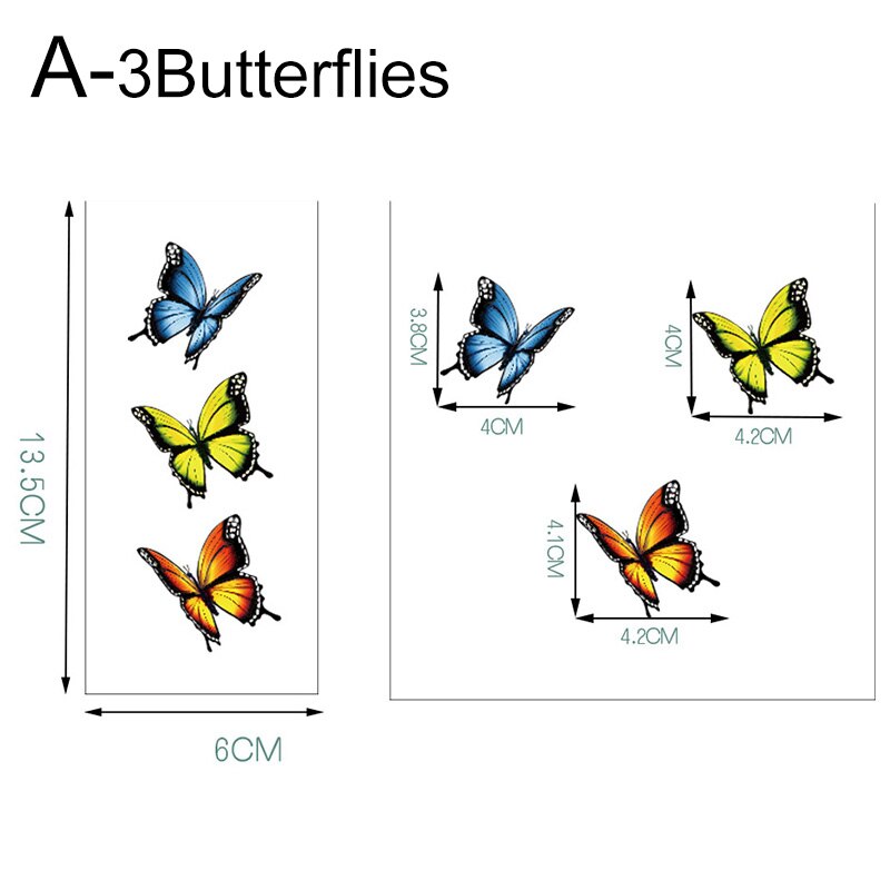 3Pcs/Sheet Butterfly Stickers Diary Sealing Label ... – Grandado