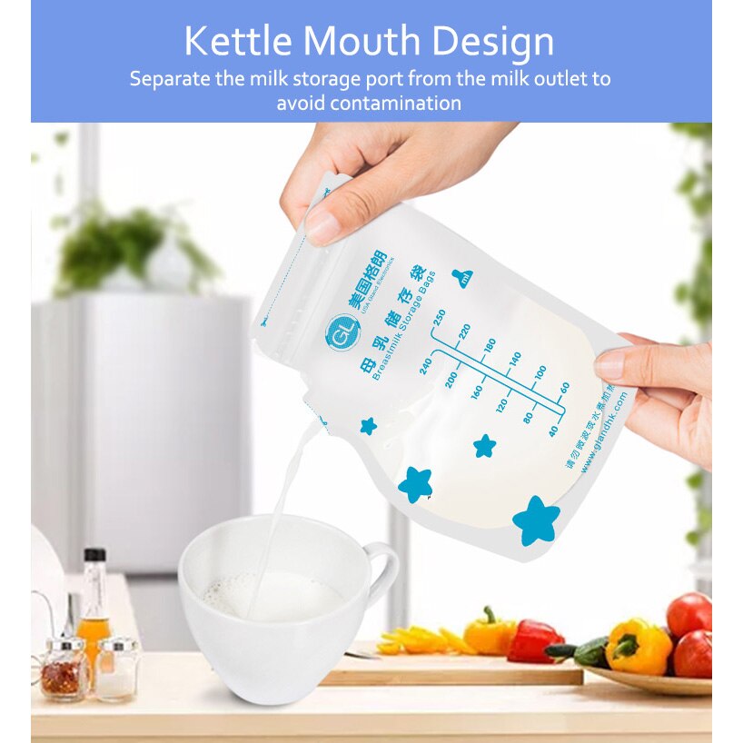 GL 96Pcs/Pack Breast Milk Storage Bag Transparent ... – Vicedeal