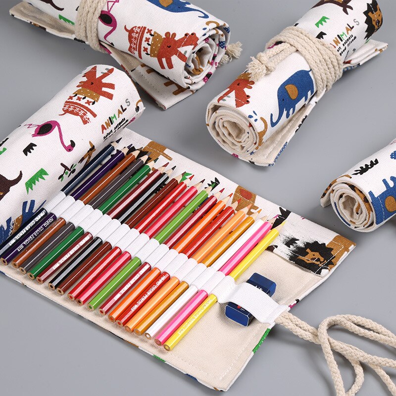 36/48 Hole Canvas Pen Curtain Color Lead Cartoon C... – Vicedeal