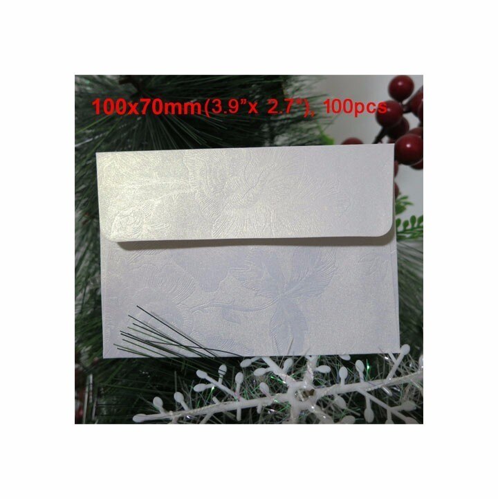 White Floral Embossed Envelope Invitation Envelope... – Grandado