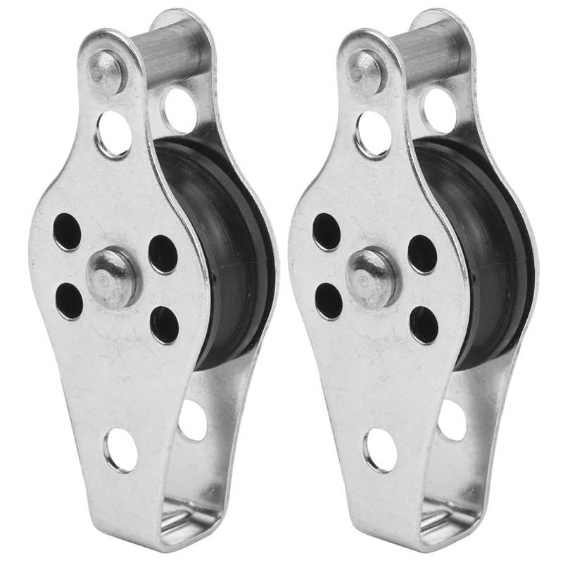 Roeien 2Pcs Rvs Katrol Enkel Wiel Sterke Lager Rot... – Vicedeal