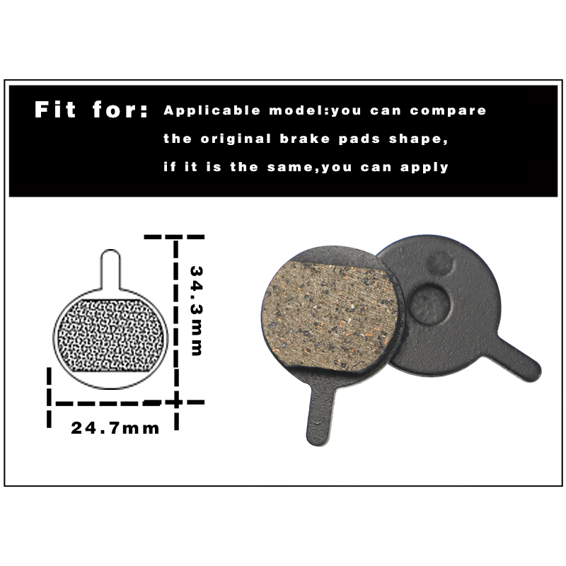 One Pair MTB Bicycle Brake Disc Pad Mountain Bicyc... – Grandado