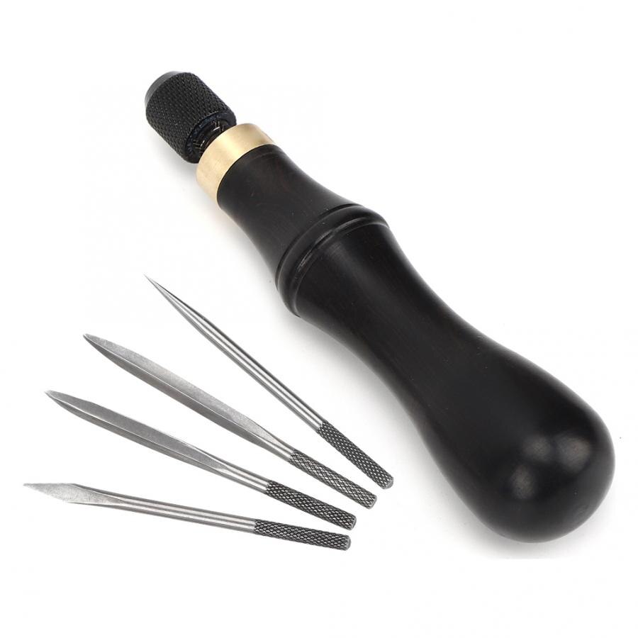 4 in 1 Stitching Awl Kit Ebony Handle DIY Leather ... – Vicedeal