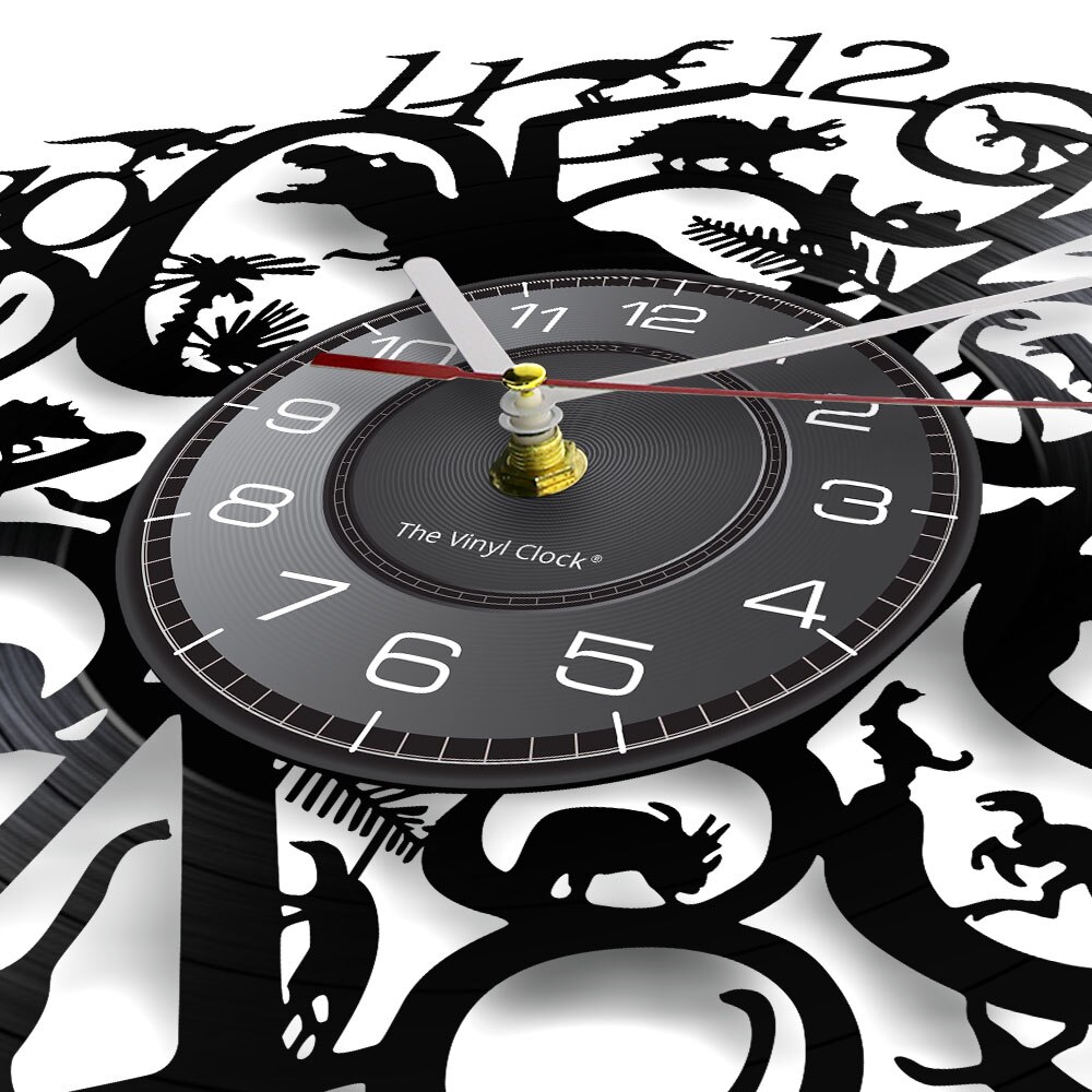 Retro Art Different Dinosaur Species Wall Clock Di... – Grandado