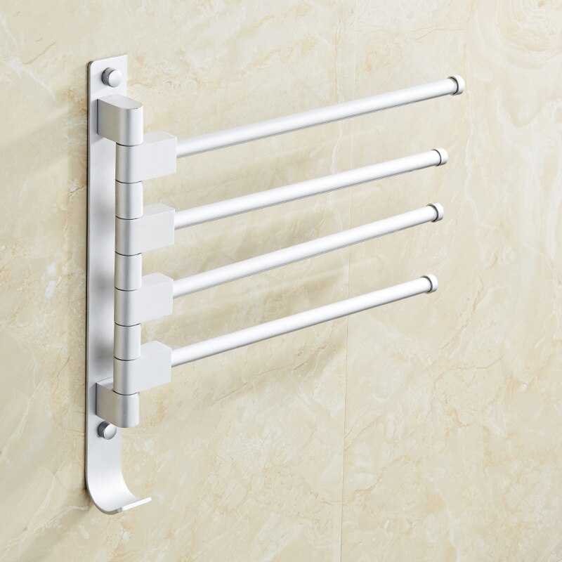 Aluminum bathroom towel holder 5 layer rotating to... – Vicedeal