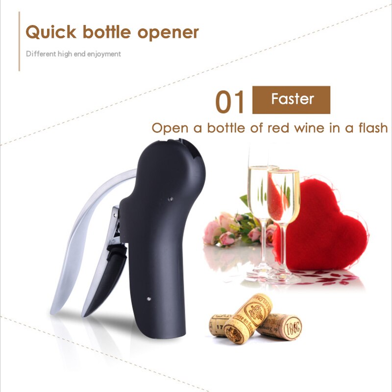 Vertical Lever Corkscrew Bottle Openers Foil Cutte... – Grandado