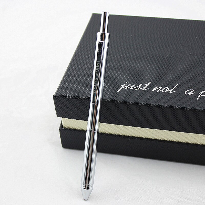 metal multi-function 3 color ball pen with pencil ... – Vicedeal