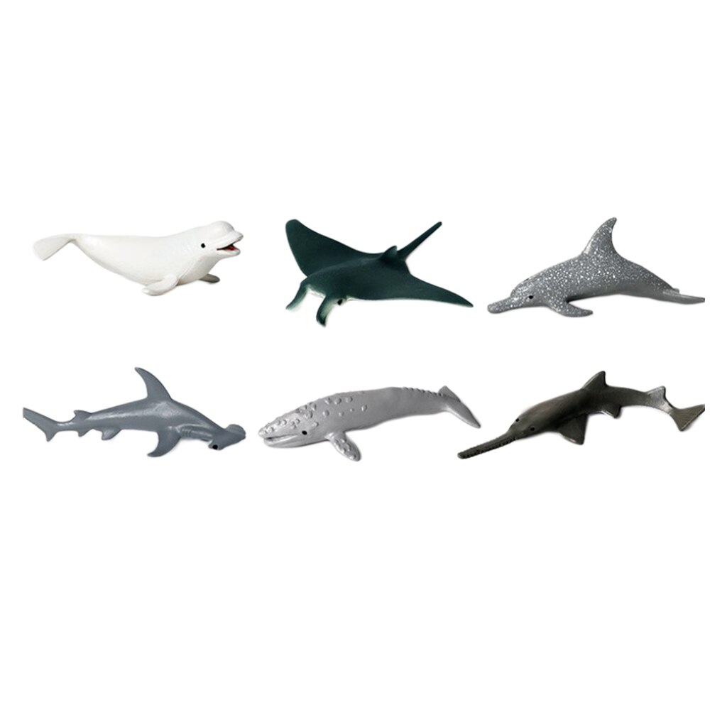 6 Pieces Realistic Sea Life Animal Model Figurines... – Grandado