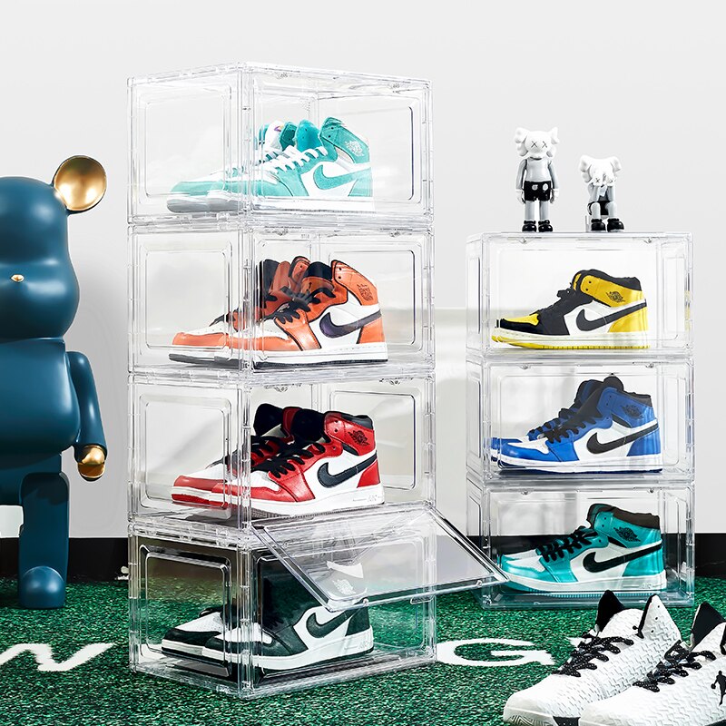 Steady Stacking Giant Shoes Storage Display Box Wi... – Grandado
