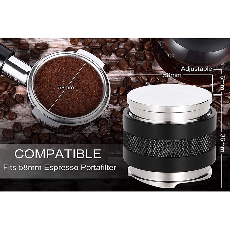 53/58mm Kaffee Distributor/leveler & Tamper, Kaffe... – Vicedeal