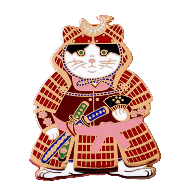 Cat Red Enamel Pin – Grandado