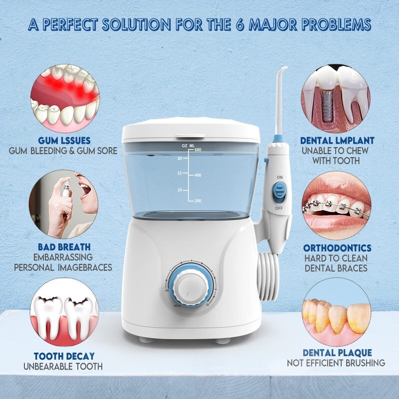 Oral Irrigators with 600ml Water Tank High Voltage... – Vicedeal