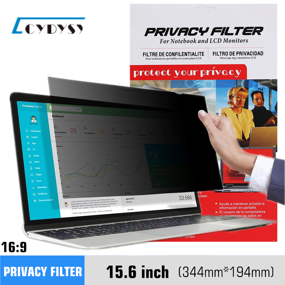 15.6 inch Privacy Screen Filter anti-gluren Protec... – Vicedeal