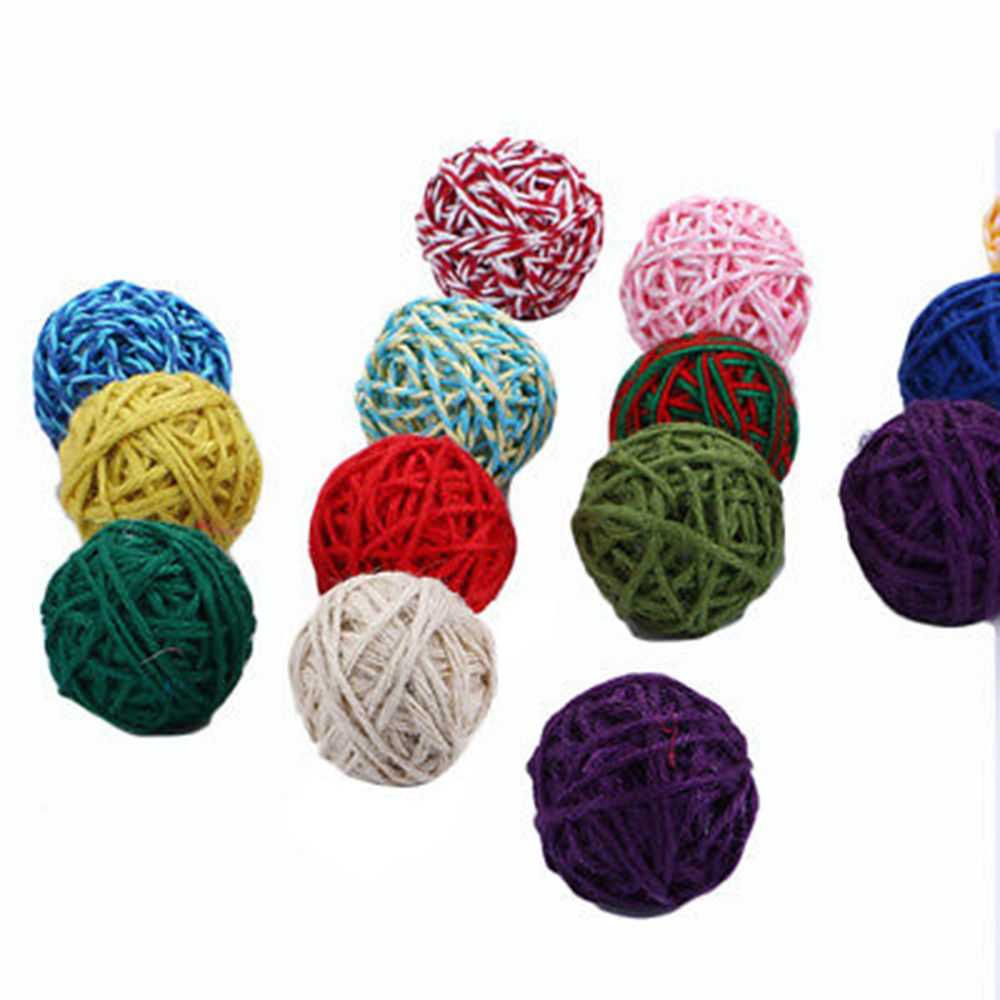 Grappige Interactieve Kleurrijke Sisal Bal Kat Spe... – Grandado