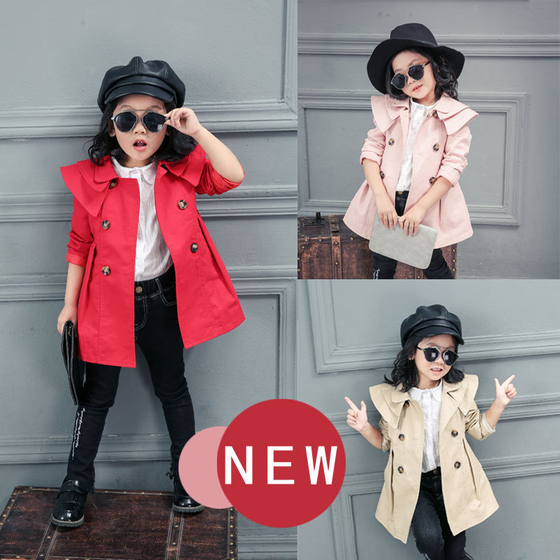 Baby Girls Trench Coats Spring Autumn Kids Girls 2... – Grandado