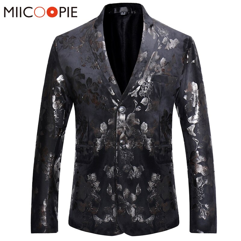 Mens Wedding Suits Luxury Brand Gold Bronzing Leaf... – Vicedeal