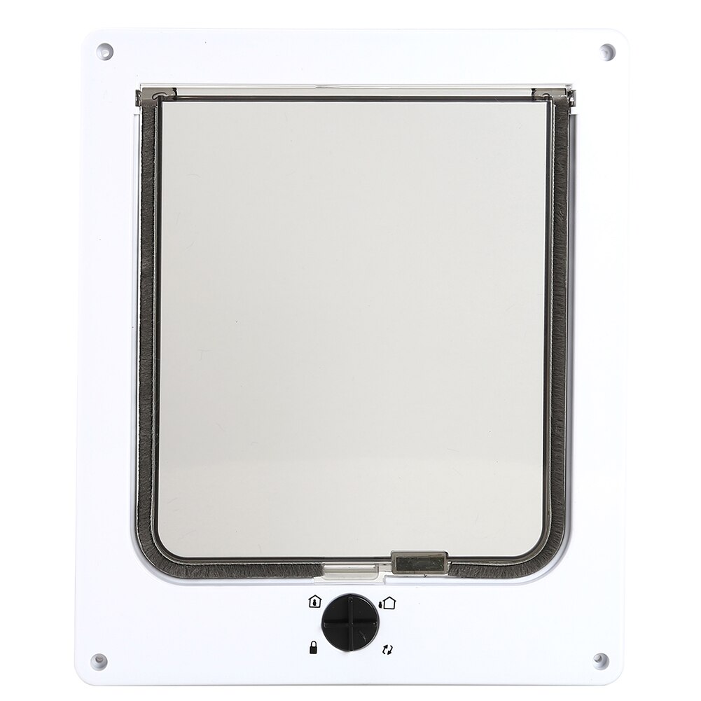 Safe Cat Flap Door with 4 Way Lock Pet Rotary Door... – Vicedeal