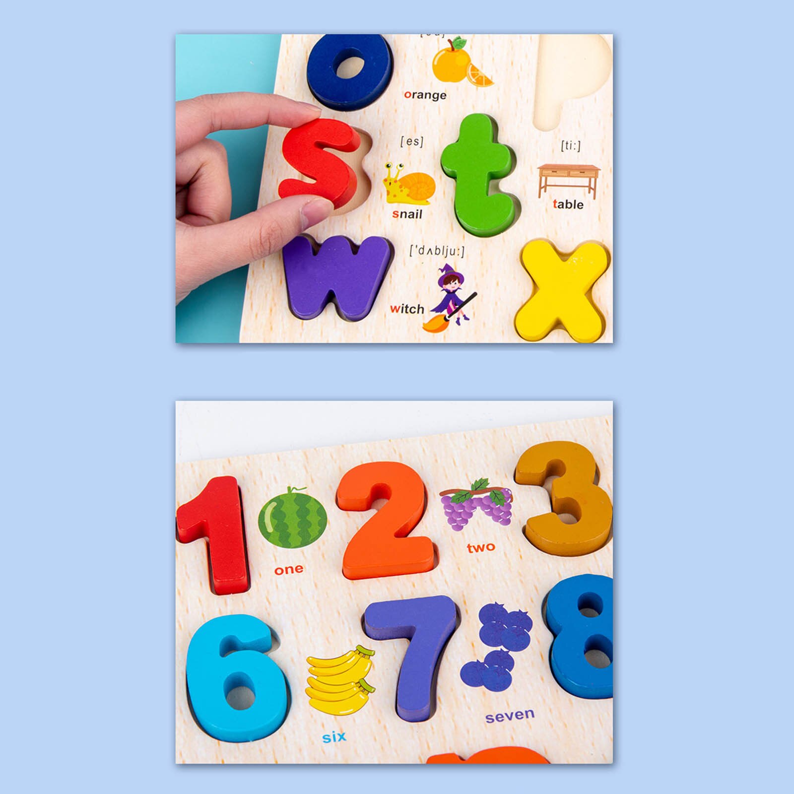 ABC Puzzle Digital Wooden Toys Early Learning Jigs... – Grandado