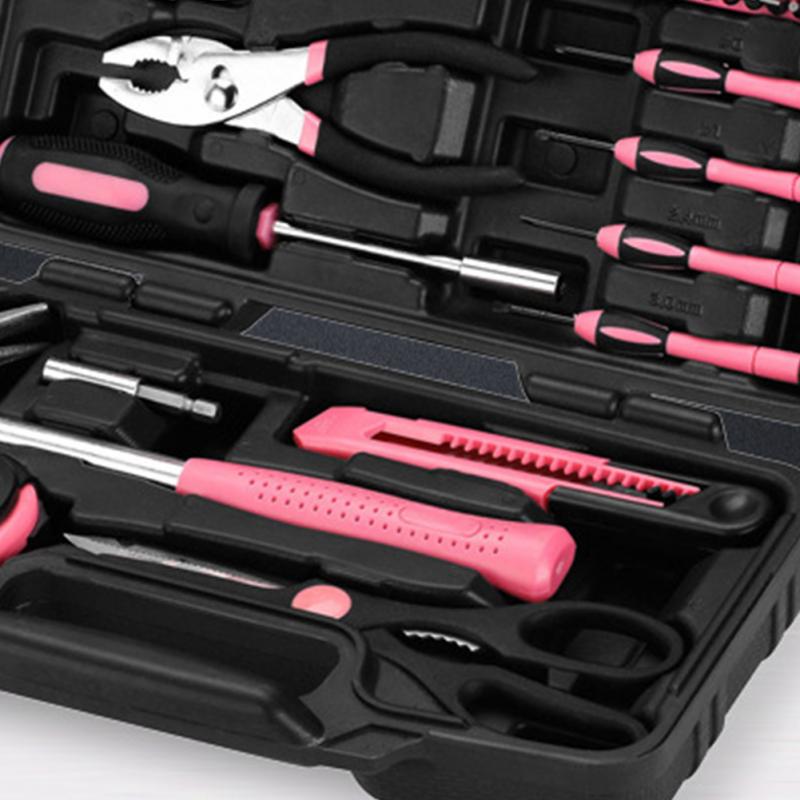 Pink 39 Piece DIY Household Home Hand Tool Set Kit... – Vicedeal