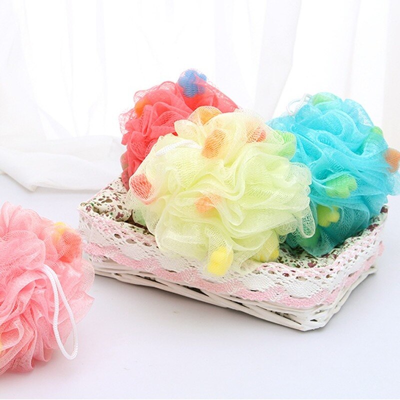 1 Pc Colorful Bath Ball Shower Bath Balls Sponges ... – Grandado