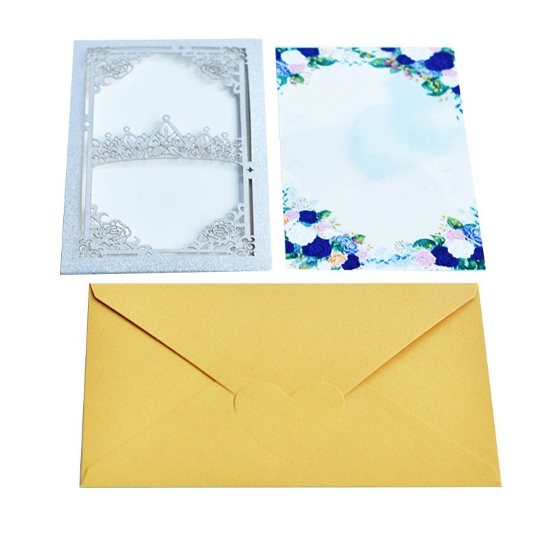 2022 3D Hollow Cut Wedding Invitations Cards with ... – Vicedeal