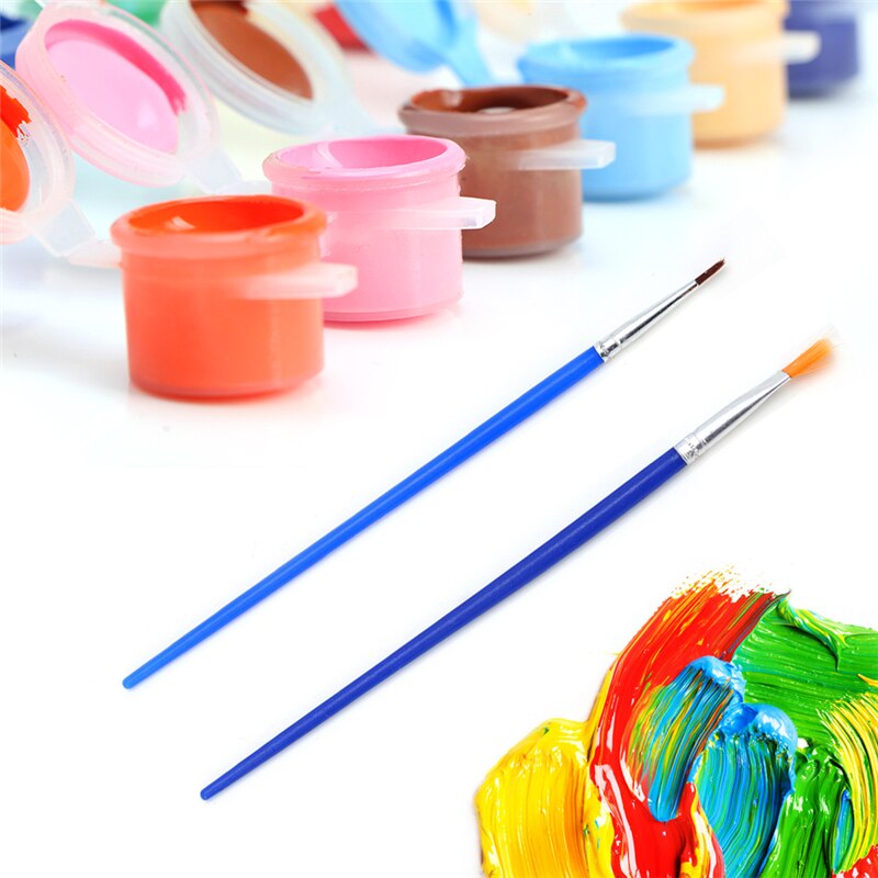 12 Colors Watercolor Oil Painting with 2 Paint Bru... – Grandado