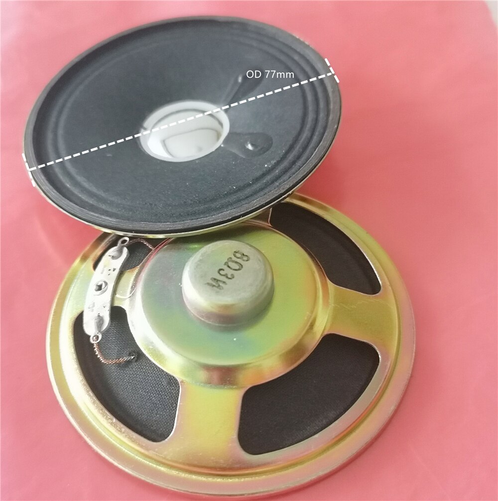 2X 8R 3W 77MM diameter Paper-cone speaker 8 Ohms 3... – Grandado