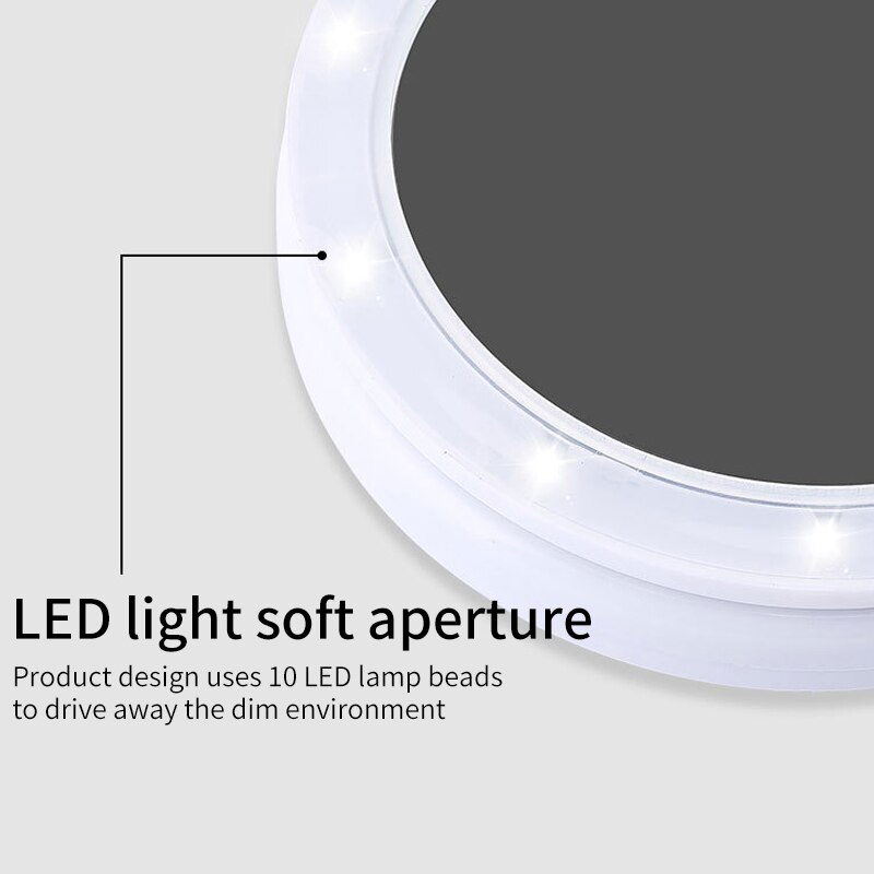 Makeup light magnifying mirror smart bathroom bedr... – Grandado