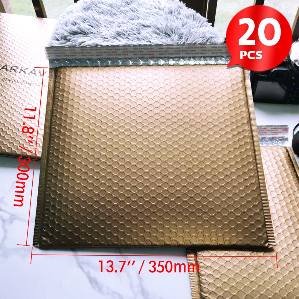 5 Size 20PCS Bubble Mailers Matte Gold Envelopes W... – Grandado