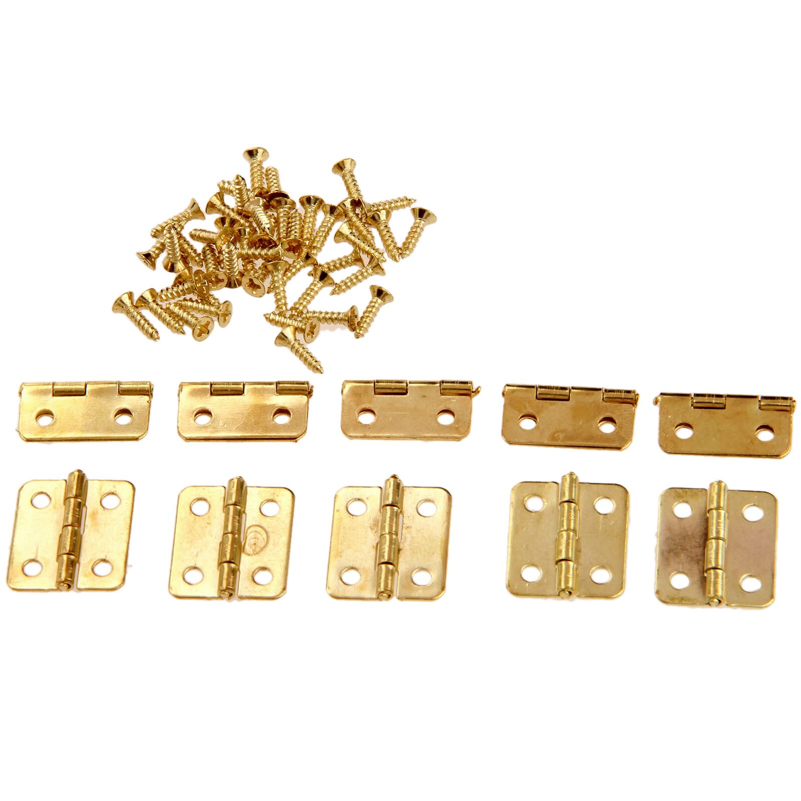 50Pcs 4 Holes Gold Drawer Hinges for Jewelry Boxes... – Grandado