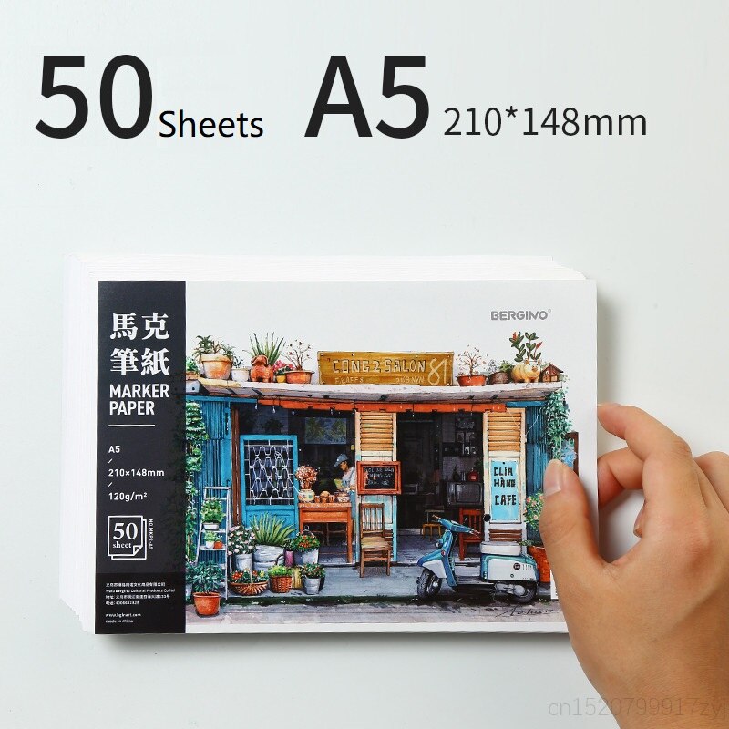 120g 50Sheets A5/A4/A3 Marker Paper Maker Pad Brig... – Grandado