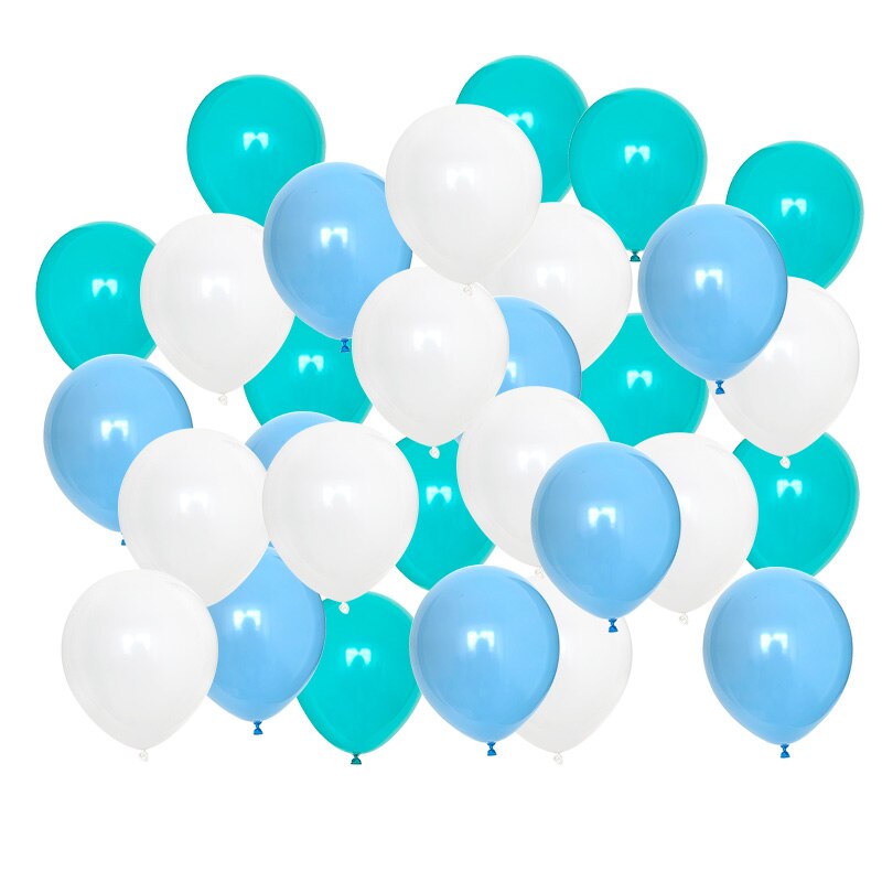 40pcs 12" Blue White Cloud Balloons Boy Airpl... – Vicedeal