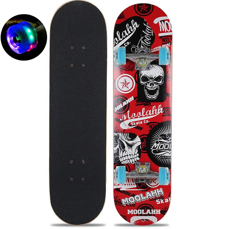 Skateboard Double Rocker Board Maple 4 Wheels Teen... – Vicedeal