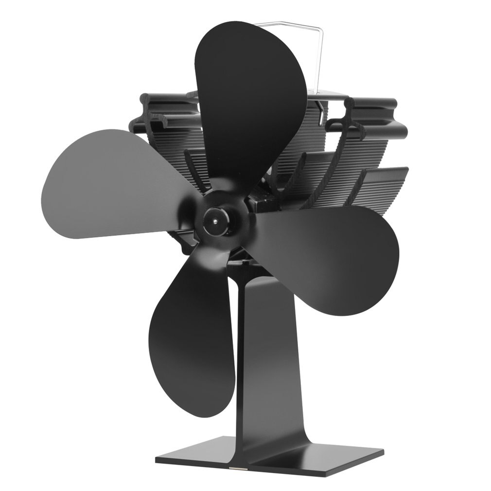 Dual Head 8 Blades Aangedreven Kachel Fan Aluminiu... – Grandado