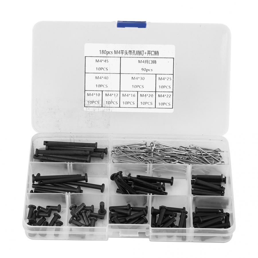 90Pcs M4 Platte Kop Paspennen + 90Pcs Splitpennen ... – Vicedeal