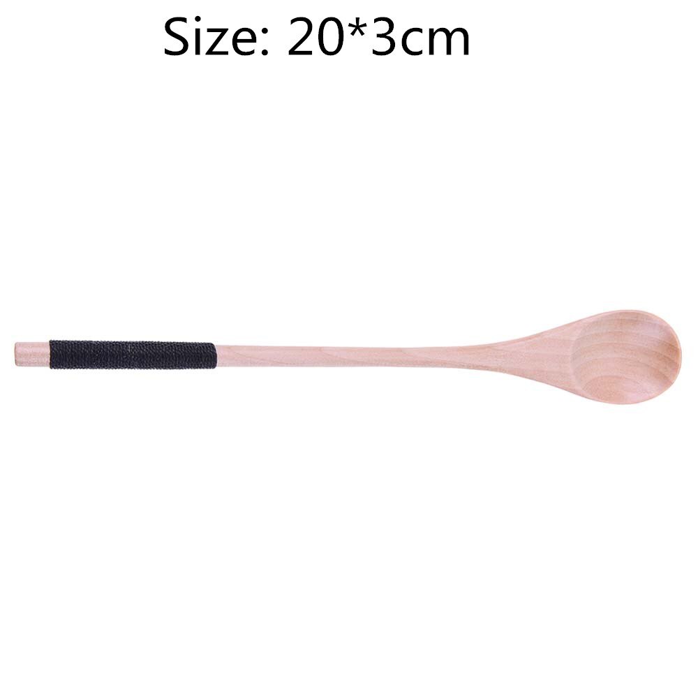 Houten Lepels Natural Lange Handvat Roeren Houten ... – Grandado