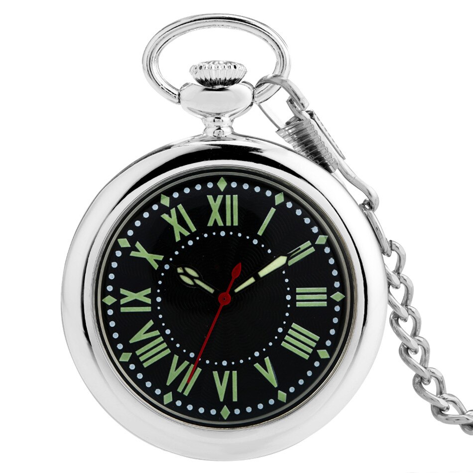 Red Seconds Luminous Roman Numbers Display Quartz ... – Grandado