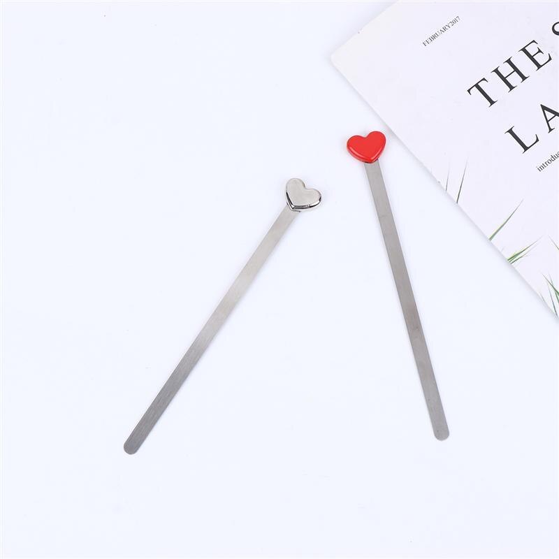 2pcs Bookmark Metal Premium Heart Shaped Book Page... – Grandado