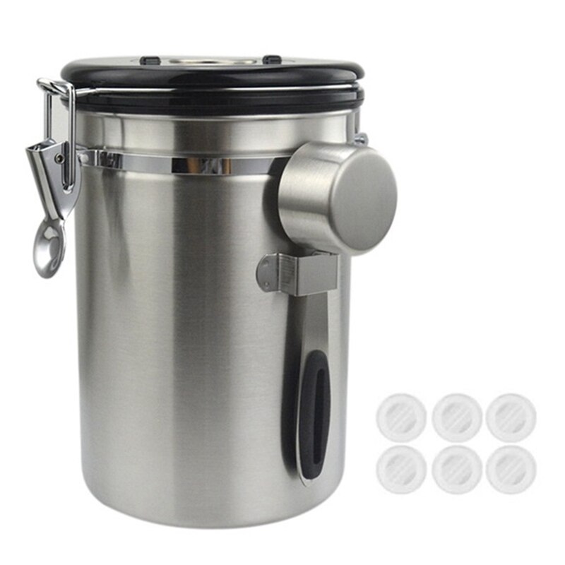 Airtight Coffee Cans,1.5L Coffee Bean Container,St... – Vicedeal