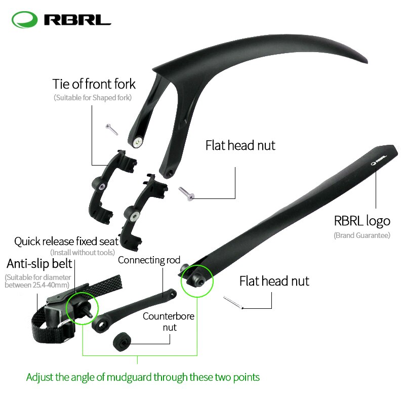 RBRL 2 PCS Road Bike Set Mudguard For Bicycle 700c... – Grandado
