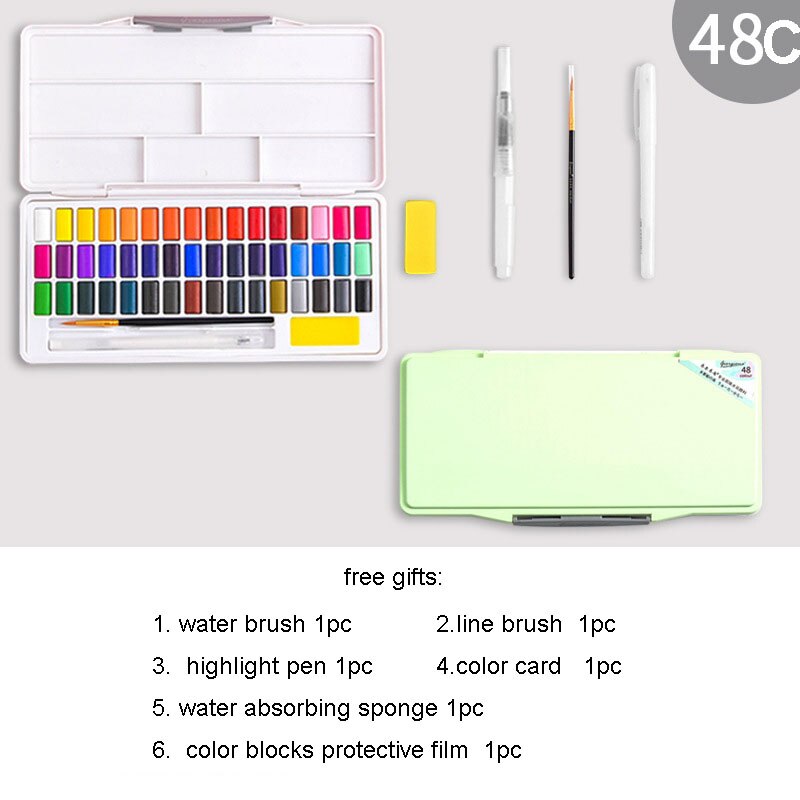 Watercolor Paint with Palette Sets Art Academy Gou... – Grandado